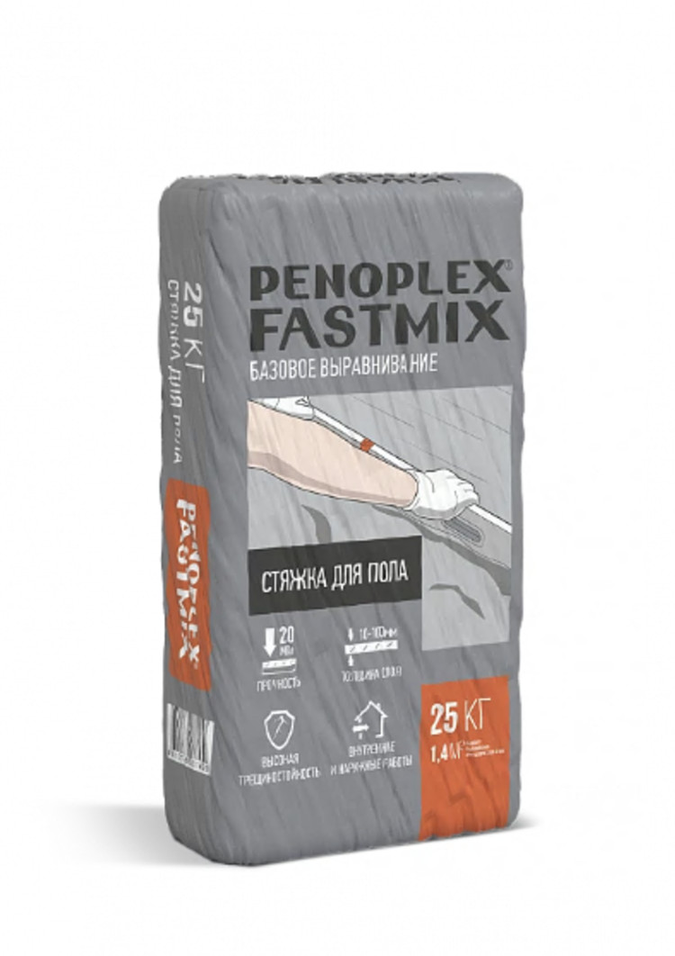 Стяжка для пола Penoplex Fastmix, 25 кг купить в Москве - низкая цена ...